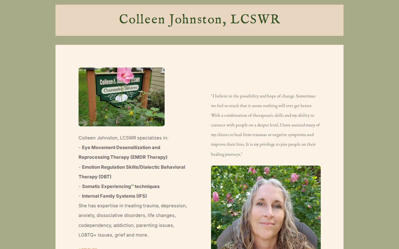Colleen Johnston Counseling